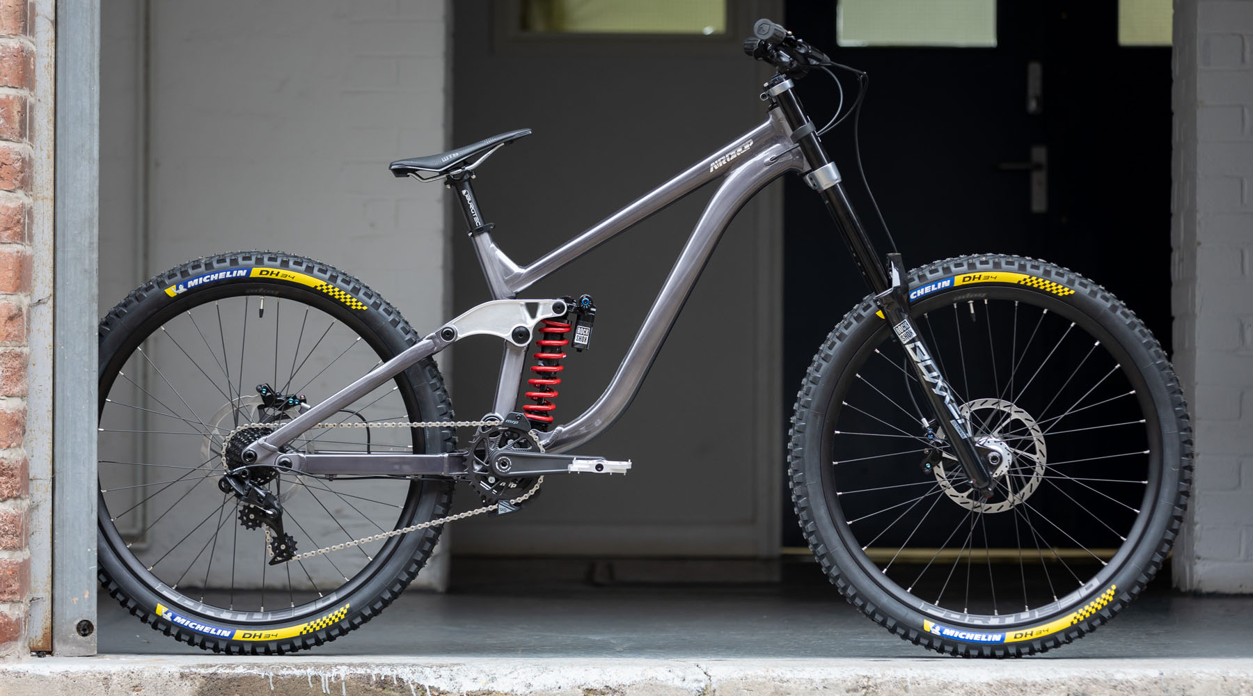 Airdrop Slacker in Dark Raw - 27.5" Alloy Downhill Bike - Airdrop Bikes ...