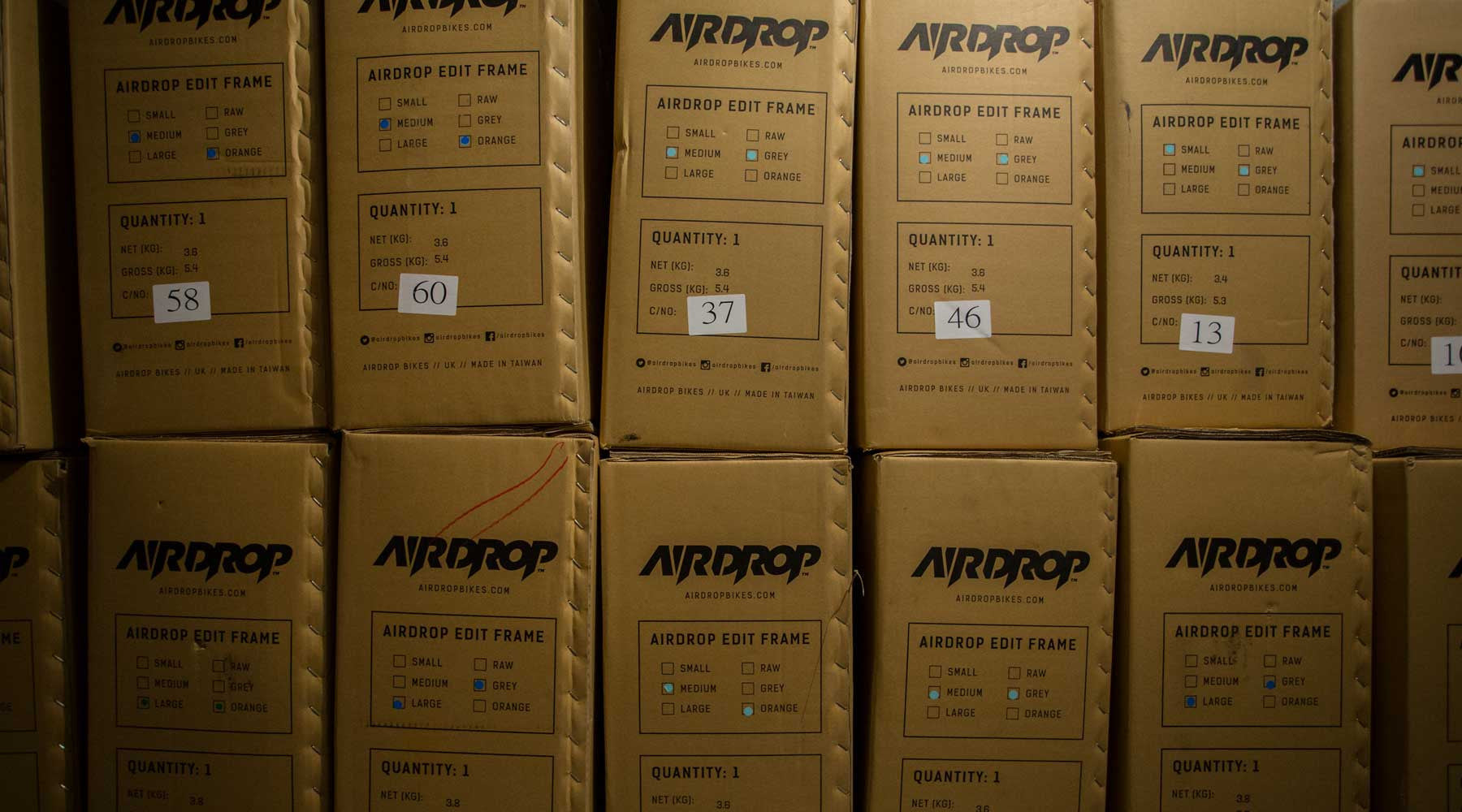 Edit Frame Stock Levels - Airdrop Bikes Limited