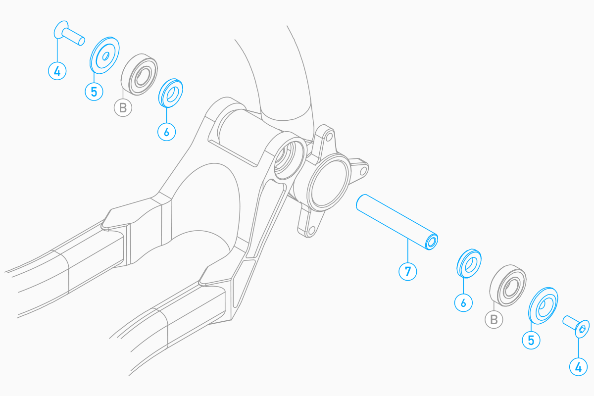 Airdrop Bikes - Edit v3 BB Pivot Kit - Airdrop Bikes Limited