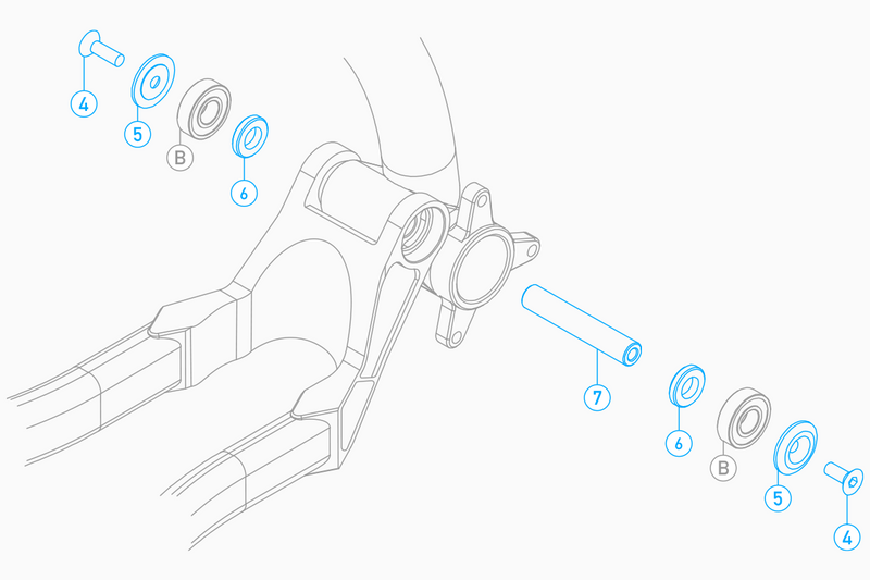 Airdrop Bikes - Edit v3 BB Pivot Kit - Airdrop Bikes Limited