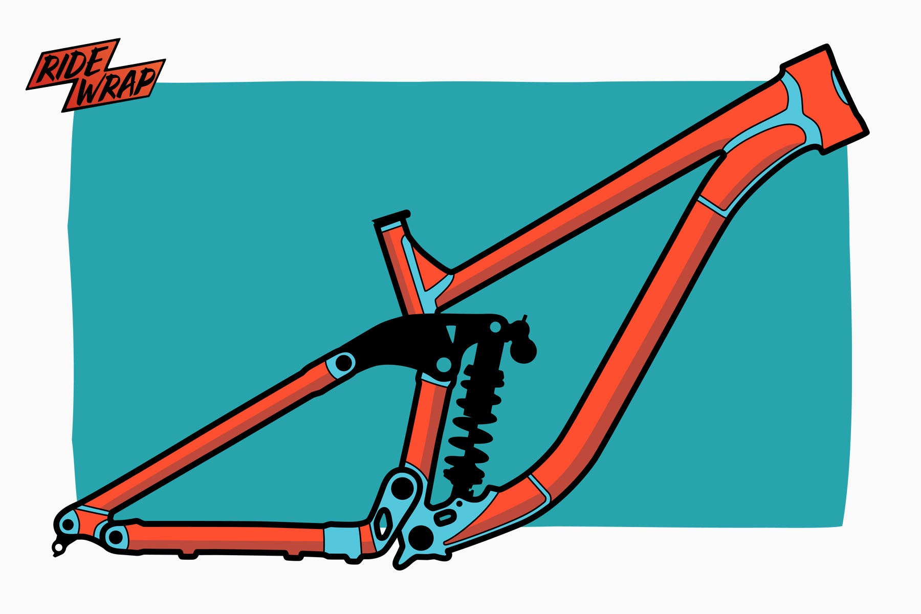 Ridewrap Tailored Frame Protection Kit - Slacker - Airdrop Bikes Limited